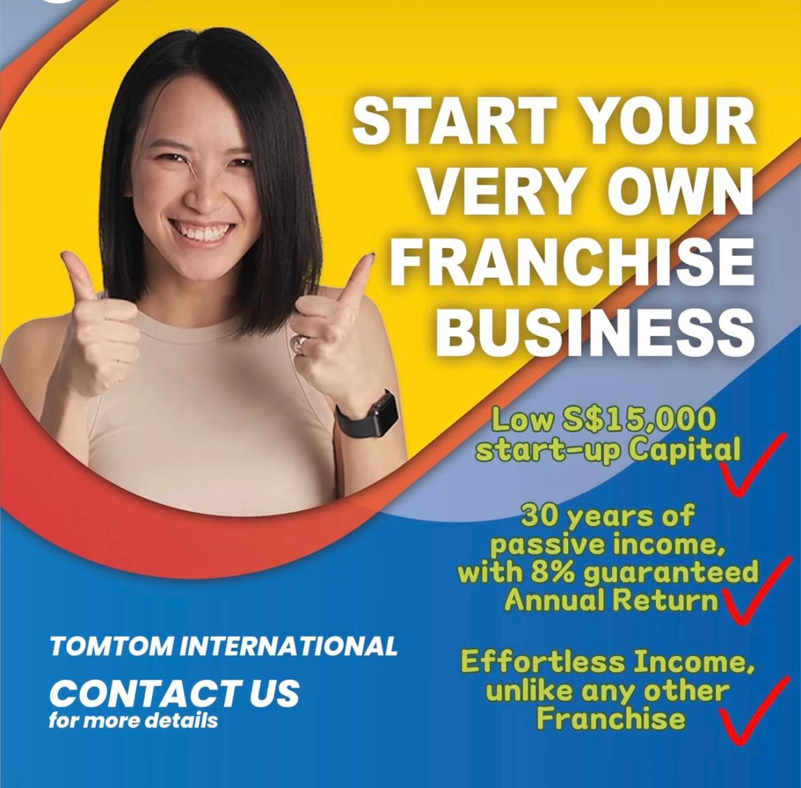 Tom Tom International Franchise Opportunity in Singapore - Eric Tan